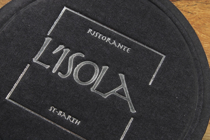 Printed Tissue Paper Cocktail Coasters, wax-backed & Drinksware UK