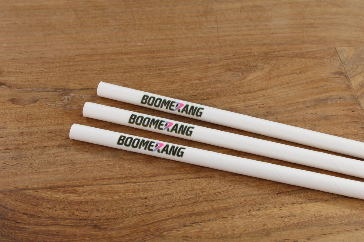 Promotional Paper Straws, custom-printed & Drinksware UK