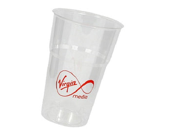 Custom-Printed Plastic Pint Glass branded with your logo & Drinksware UK